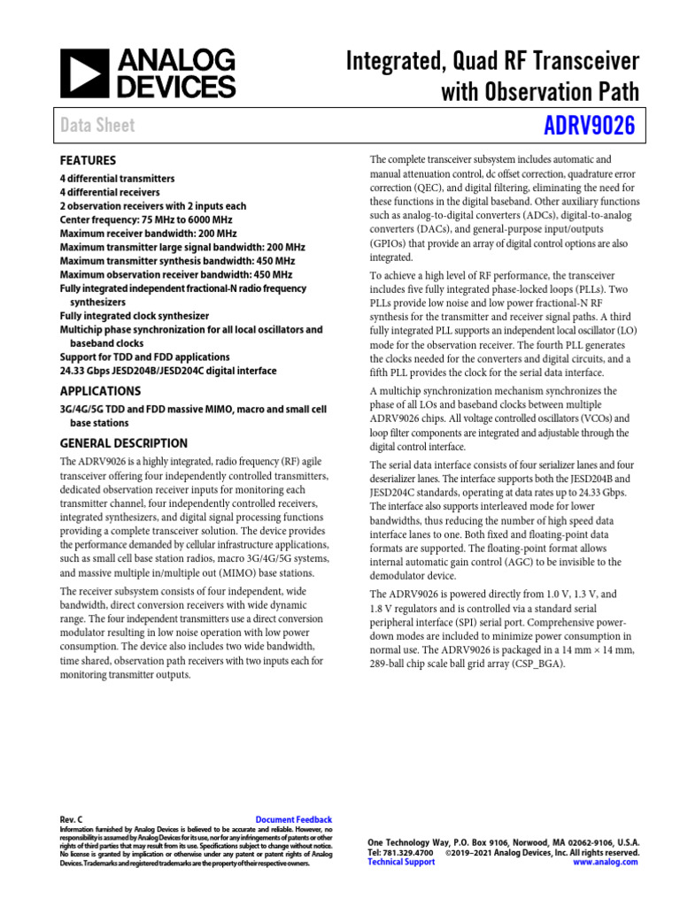 Adrv 9026 | PDF Adrv 9026 | PDF