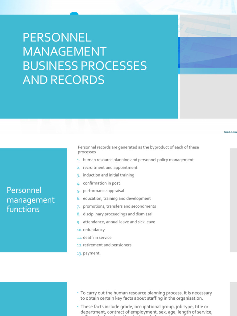 Personnel Management Processes Overview | PDF | Pension | Layoff