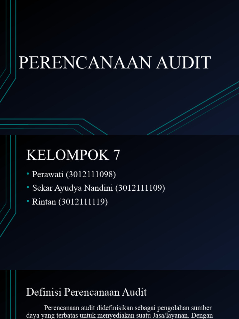 Perencanaan Audit | PDF