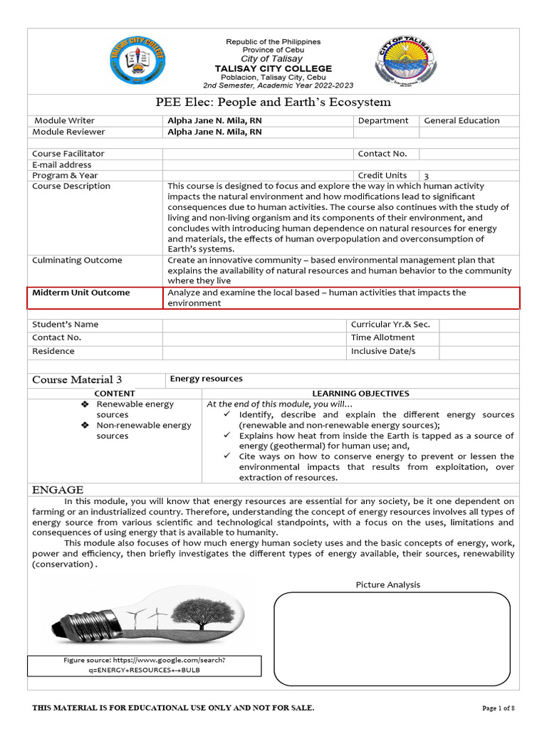 Pee Module | PDF | Renewable Energy | Natural Gas