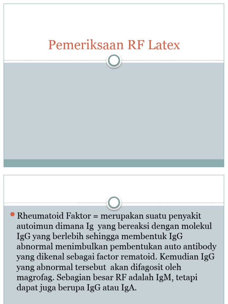 RF Latex | PDF