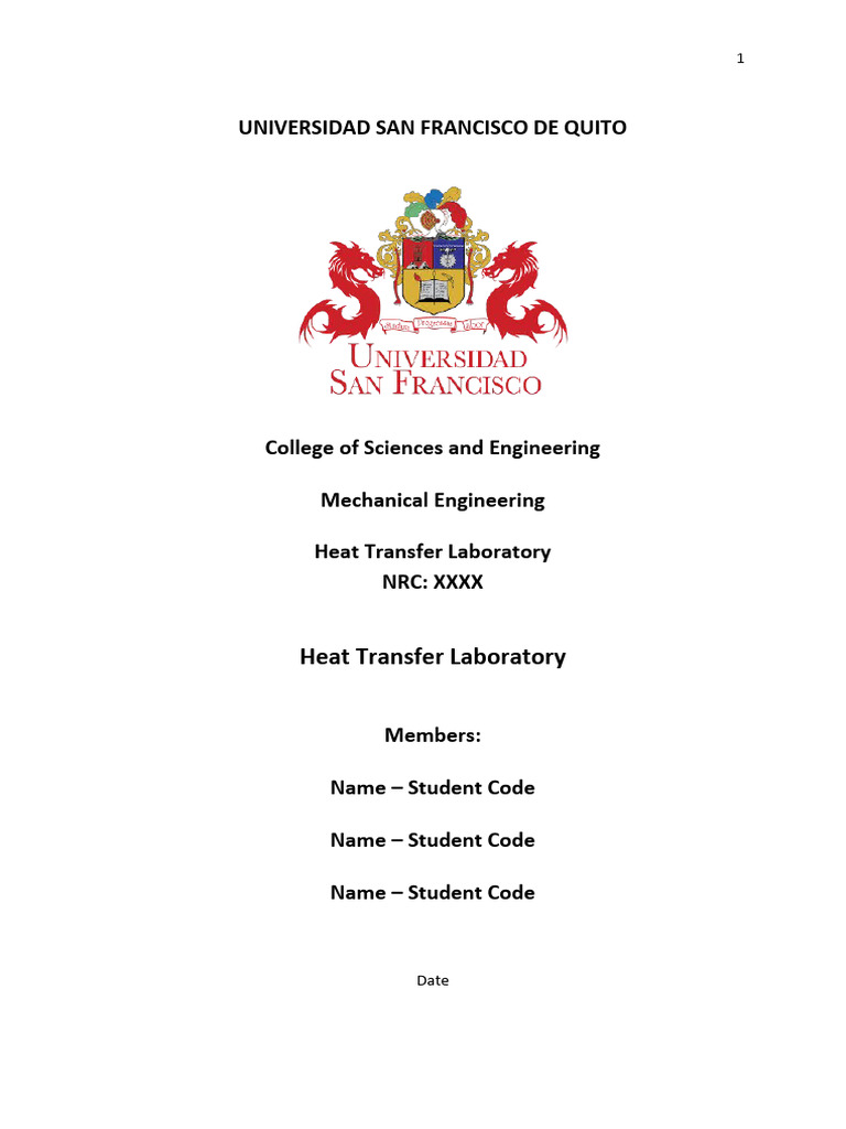 Heat Transfer Laboratory Report Summary | PDF | Experiment | Heat Transfer