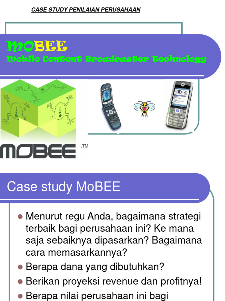 Proposal To Investor MOBEE Technology CASE STUDY-A1 | PDF