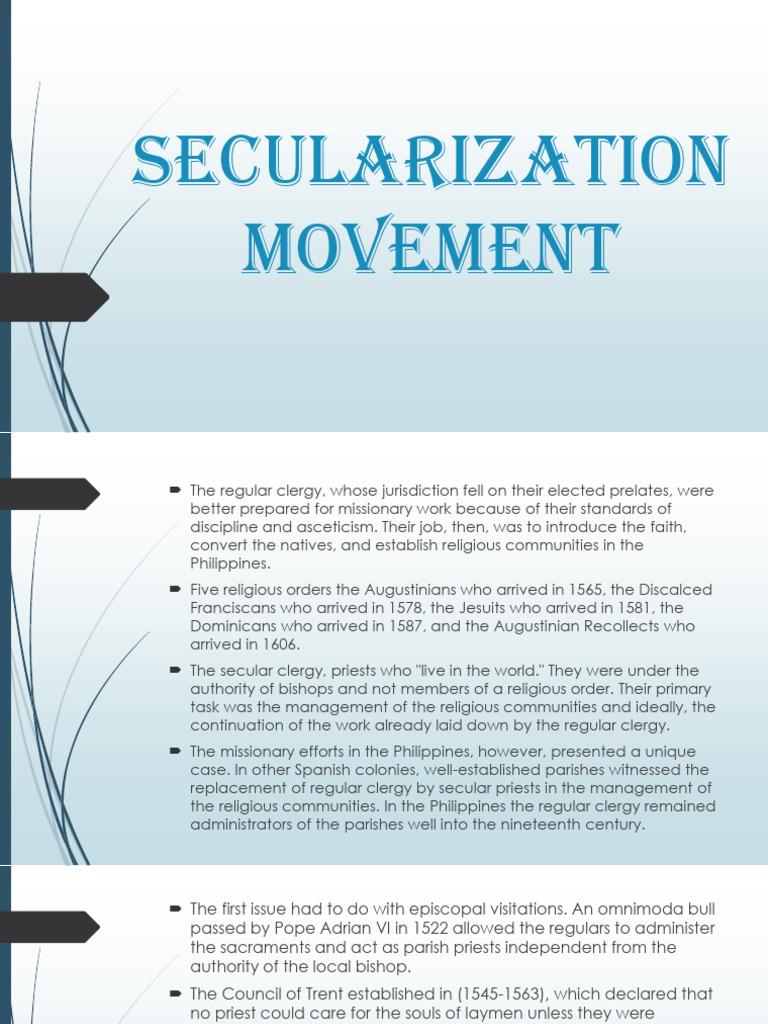 Secularization Movement | PDF