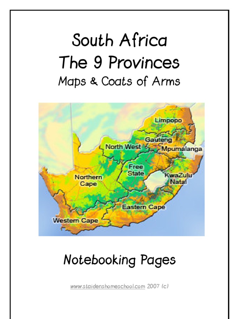 The 9 South African Provinces | PDF | South Africa | Social Information ...
