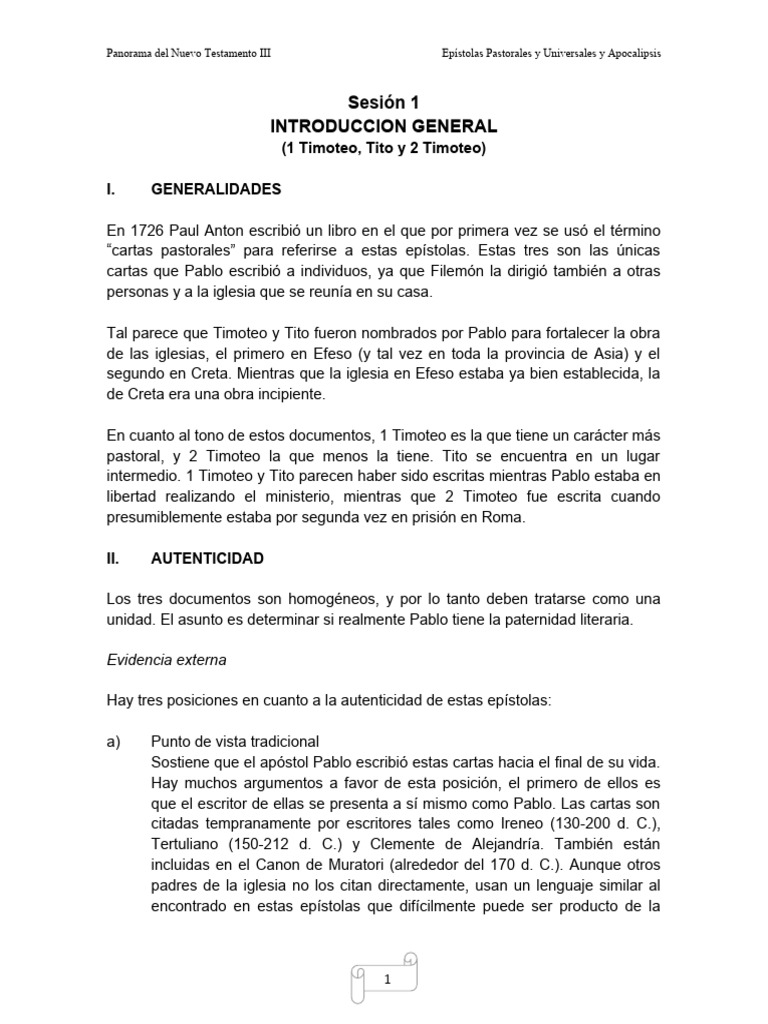 Panorama nt3 2012 | PDF | Pablo el apóstol | Juan el apóstol