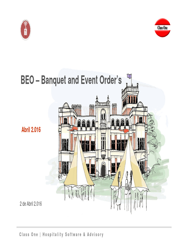 BEO Banquet and Event Order S | PDF