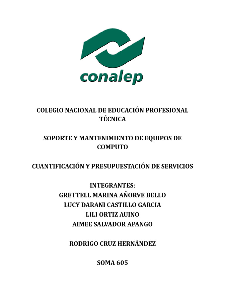 Conalep Puebla 1 Proyecto PDF | PDF