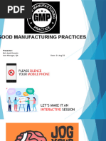 GMP Training Presentation | PDF