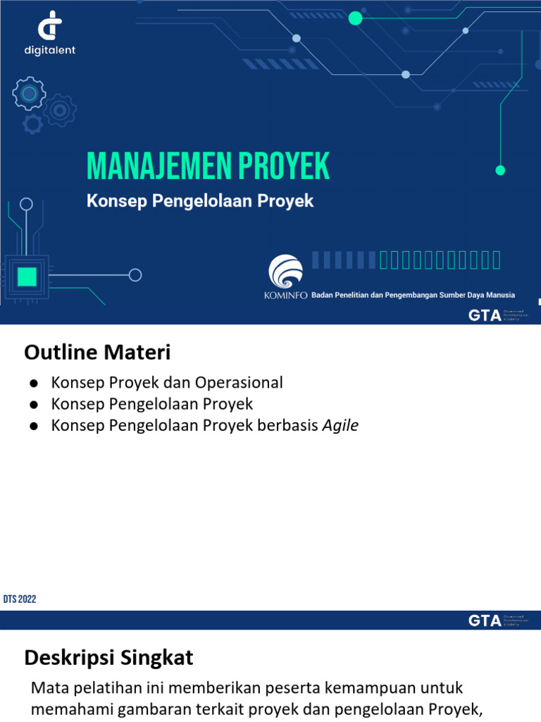 1-Konsep Manajemen Proyek | PDF