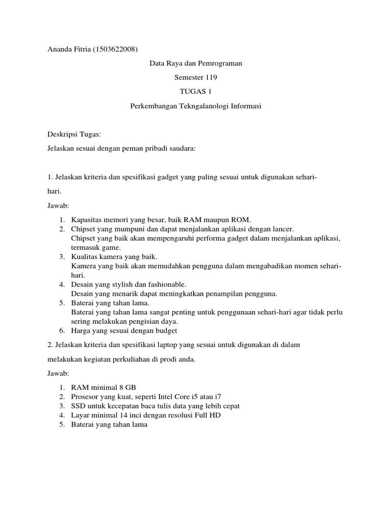 Tugas 1 Data Raya | PDF