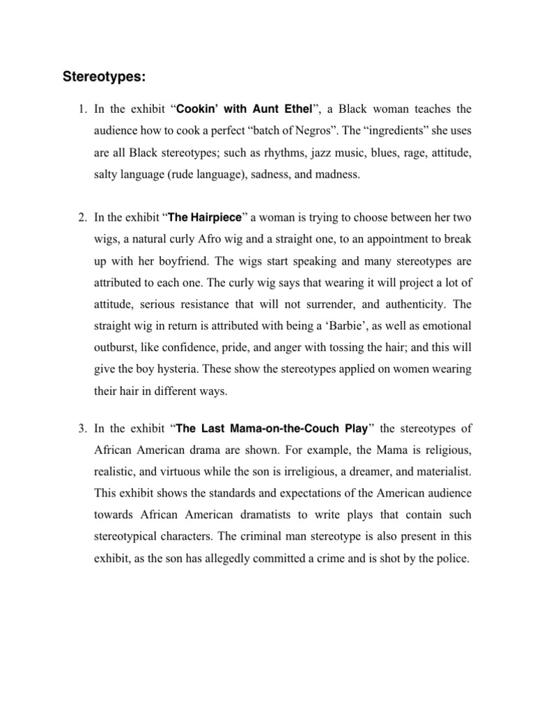 The Colored Museum | PDF