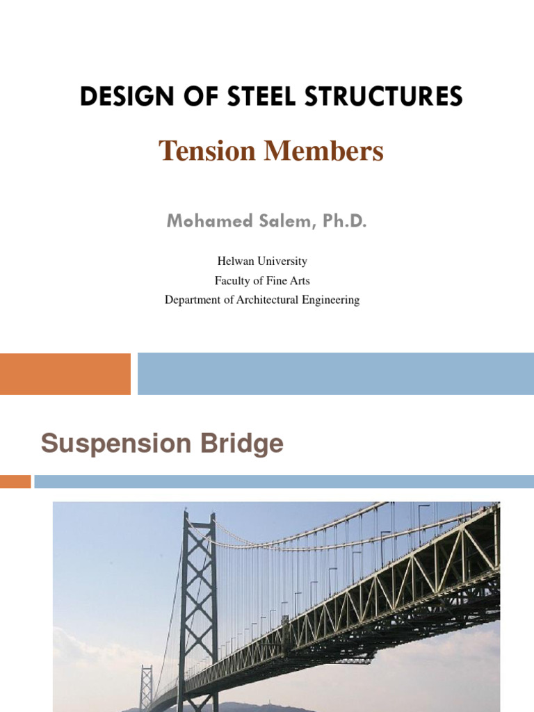 Steel Tension Member Design Guide | PDF