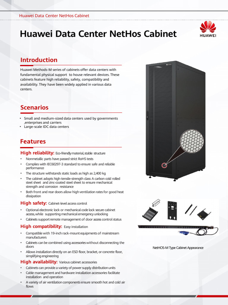 Huawei NetHos Cabinet Brochure | PDF