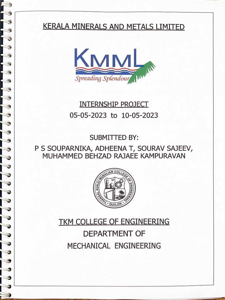 KMML Project Report | PDF