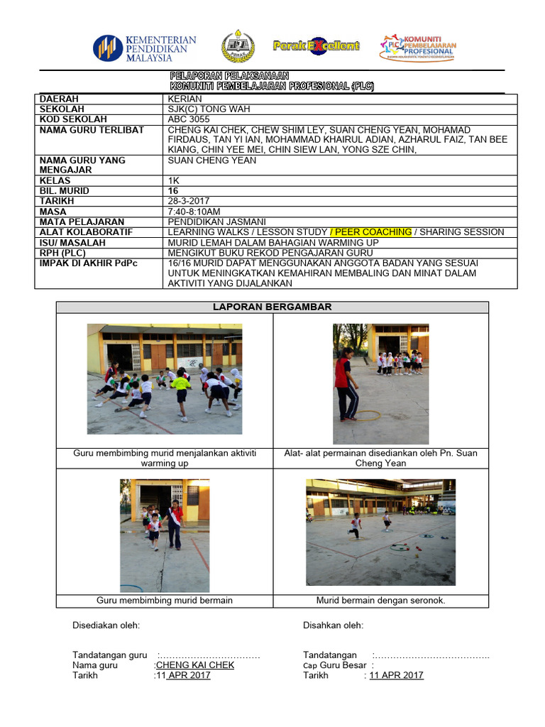 Pelaporan PLC PJPK | PDF