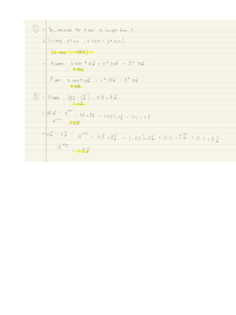 Fin 460-HW 4 Adianto Joel | PDF | Statistical Analysis | Teaching Mathematics