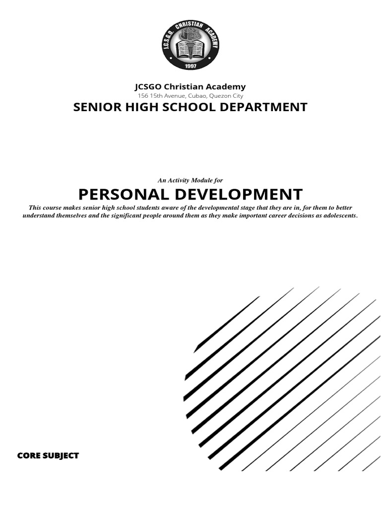 PERDEV - 2nd Semester Module - GRADE 11 - CORE | PDF