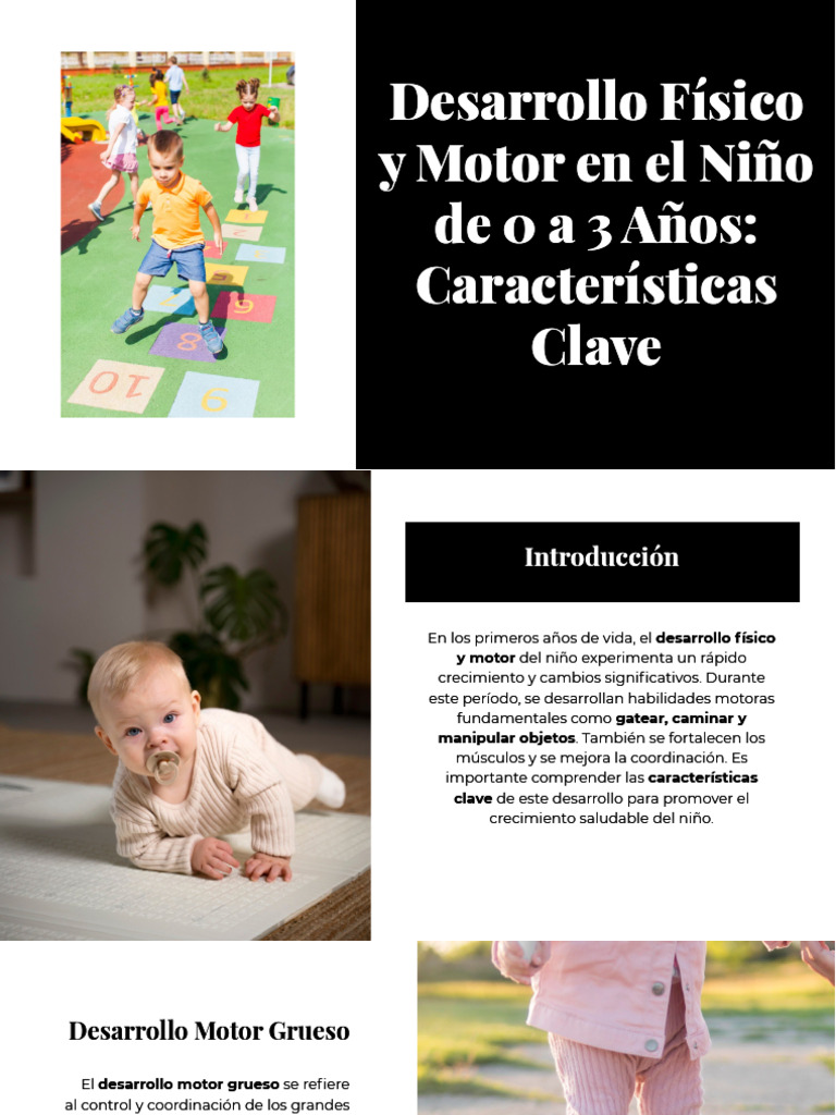 Desarrollo Fisico y Motor en El Nino de 0 A 3 Años | PDF