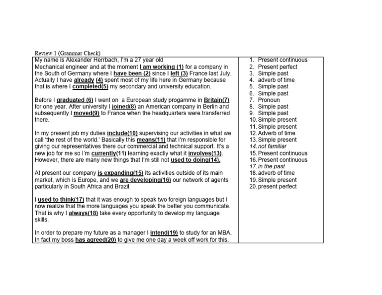 Grammar Check p544 | PDF