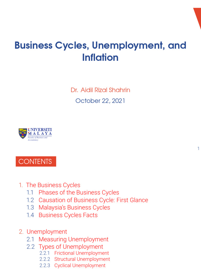 Business Cycles and Economic Indicators | PDF | Inflation | Business Cycle