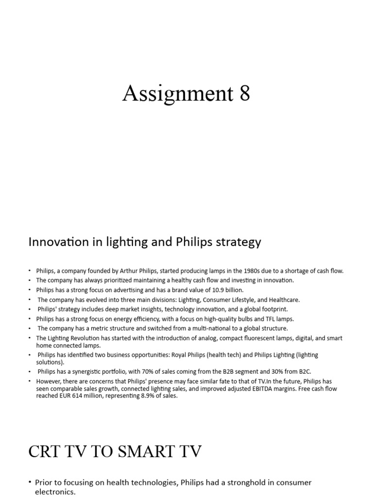 Assignment 8 | PDF | Television | Philips