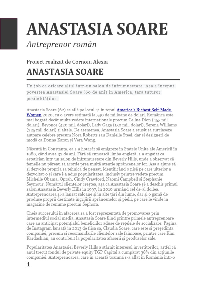 Proiect Ed Antreprenoriala | PDF