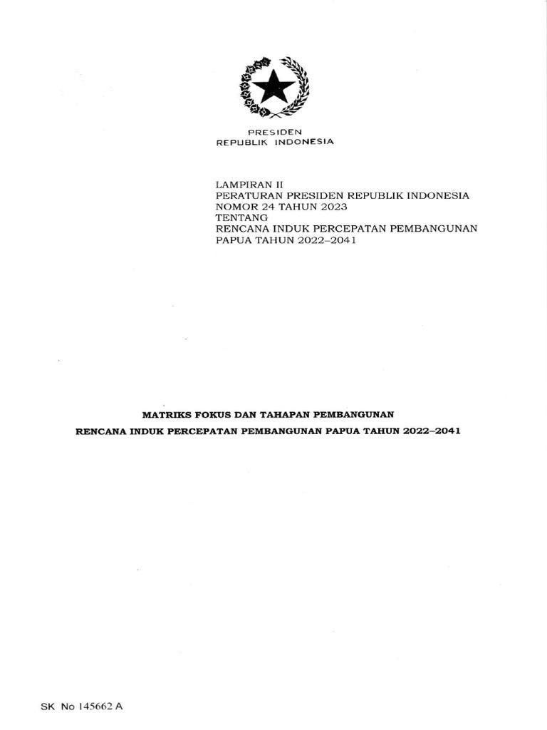 Perpres Nomor 24 Tahun 2023 - Lampiran II - C | PDF