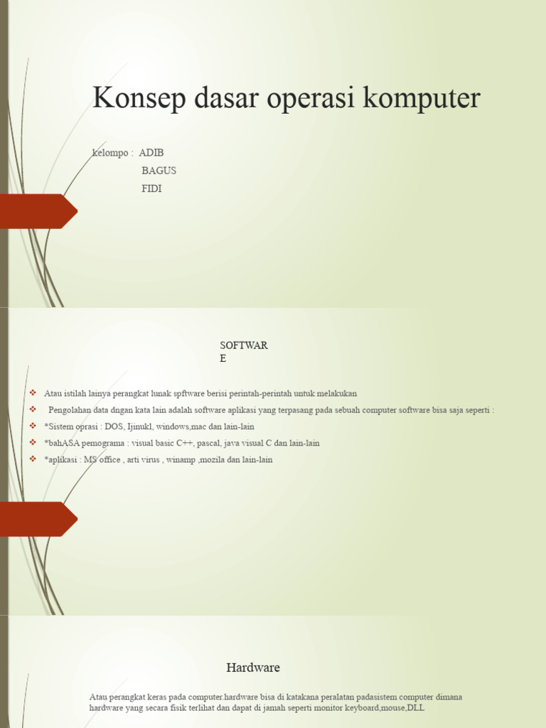 Adib Bagus Fidi Konsep Dasar 0prasi Komputer | PDF