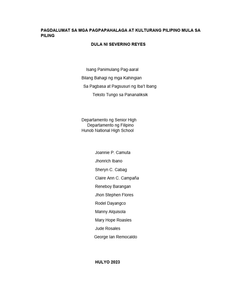 severino reyes 11 | PDF