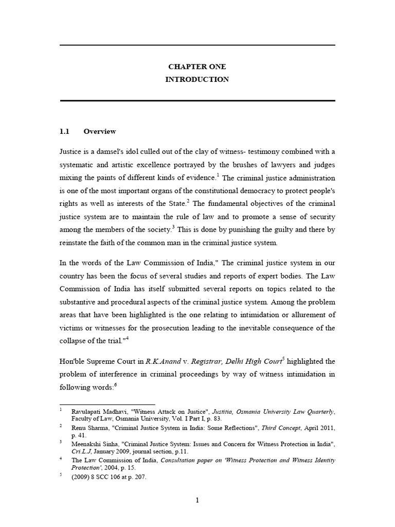 08 - Chapter 1 Introduction | PDF | Witness | Crimes