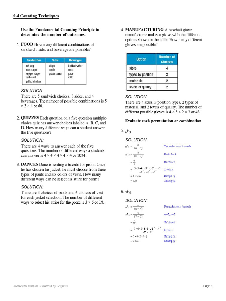 0-4 Counting Techniques | PDF | Password | Mathematics 0-4 Counting Techniques | PDF | Password | Mathematics