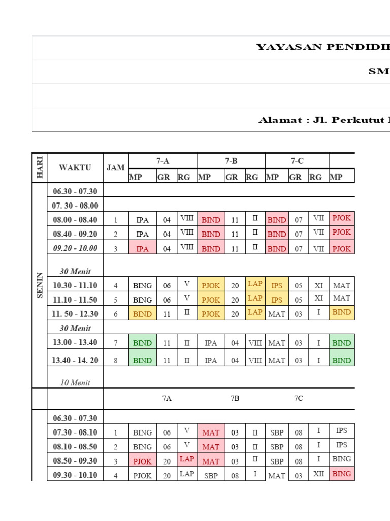Jadwal Revisi Agustus 2023 | PDF