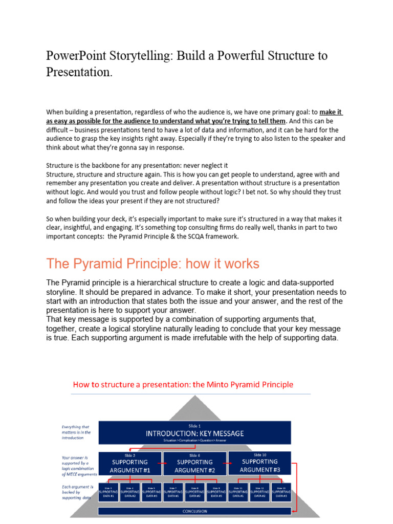 PowerPoint Storytelling Structure Guide | PDF | Career & Growth