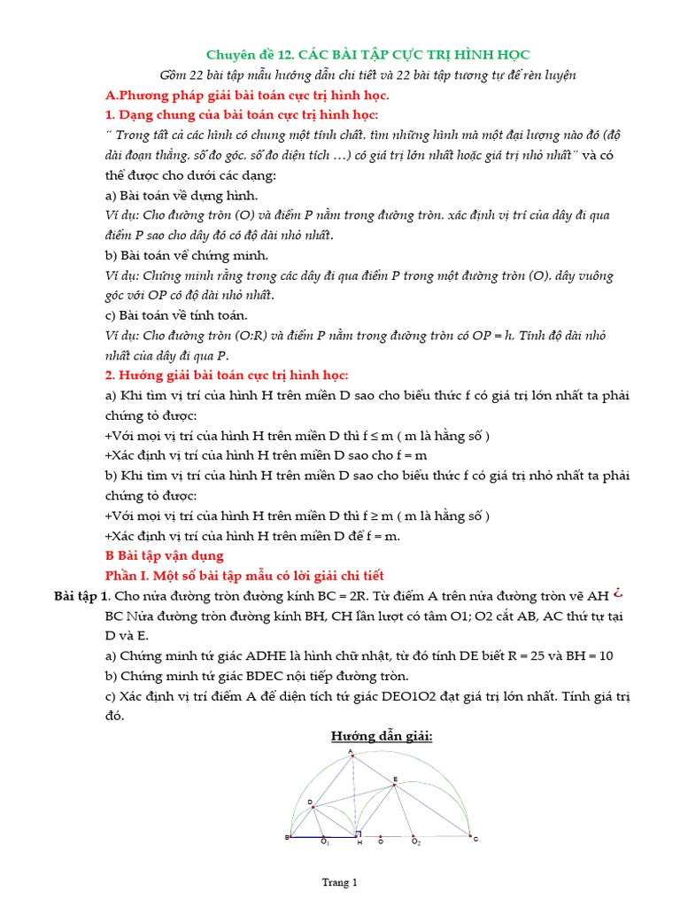 HH9-CD12-CỰC TRỊ HÌNH | PDF