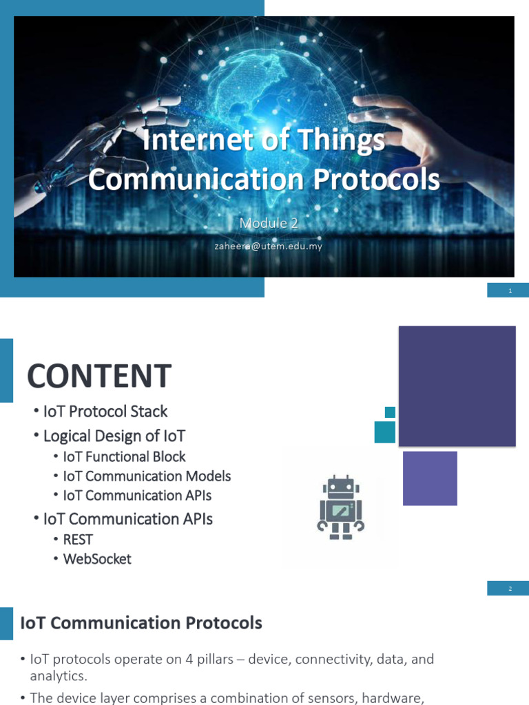 Module 2-Topic b-IoT Communication Protocols | PDF | Representational State Transfer | Computer ...