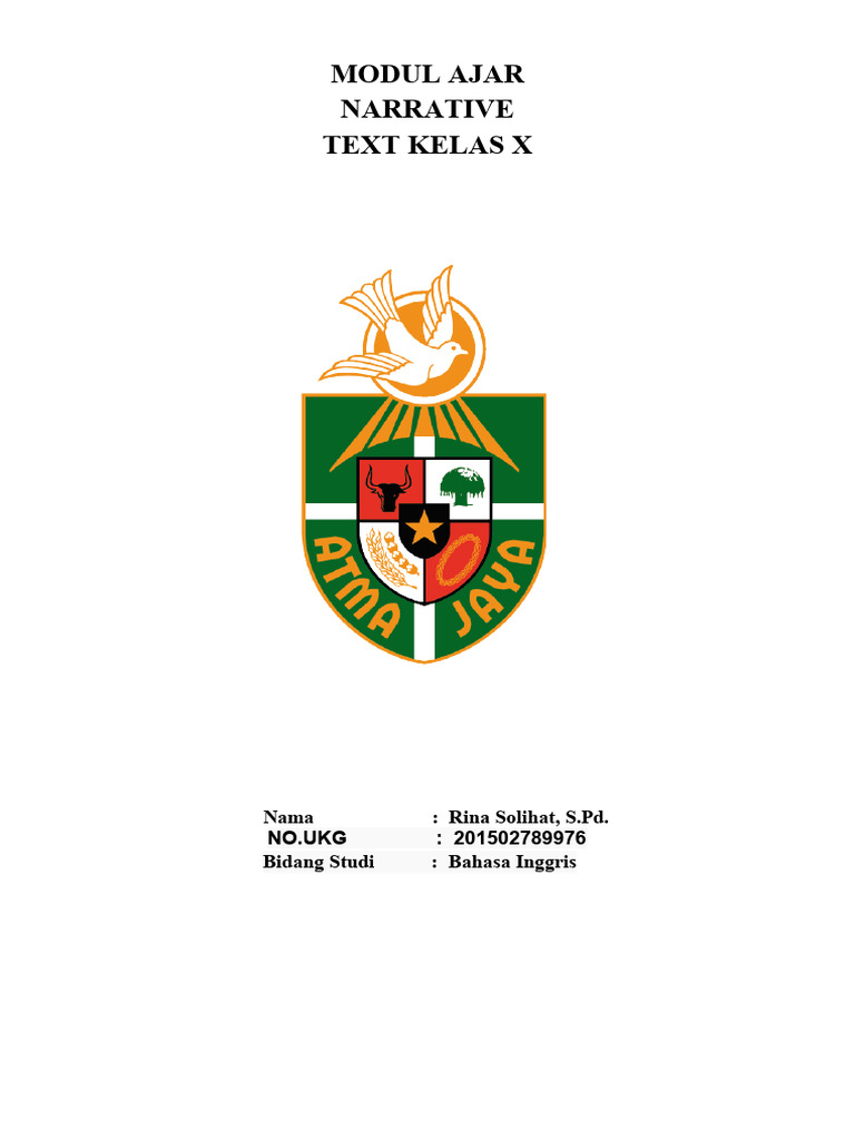 Modul Ajar Narrative Text - Fase E | PDF