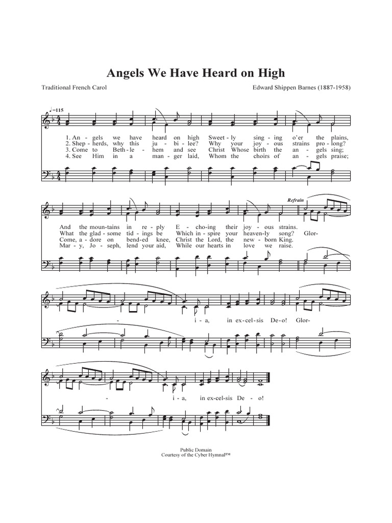 Angels WE HAve Heard On High - SATB | PDF