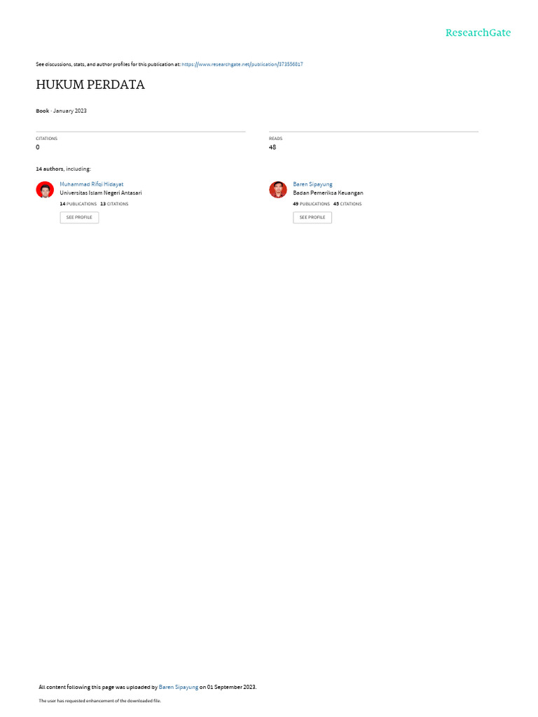 Hukumperdata Rilis | PDF