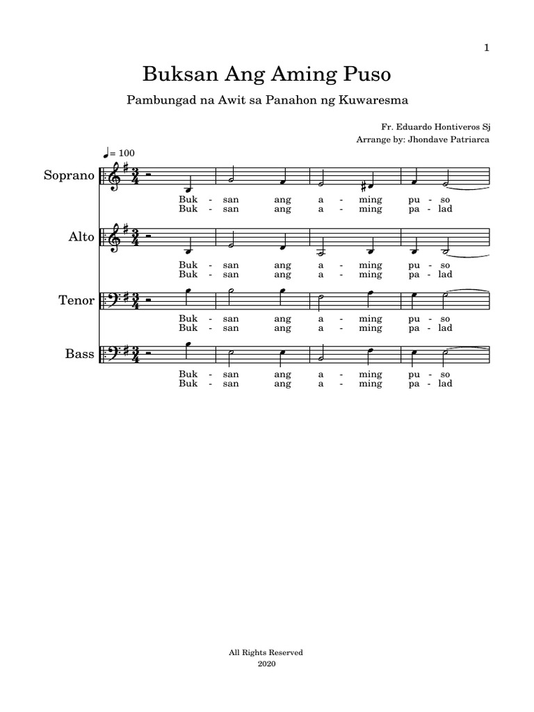 Buksan Ang Aming Puso | PDF
