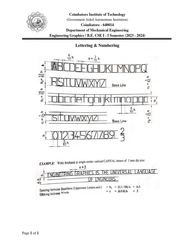 Lettering & Numbering | PDF