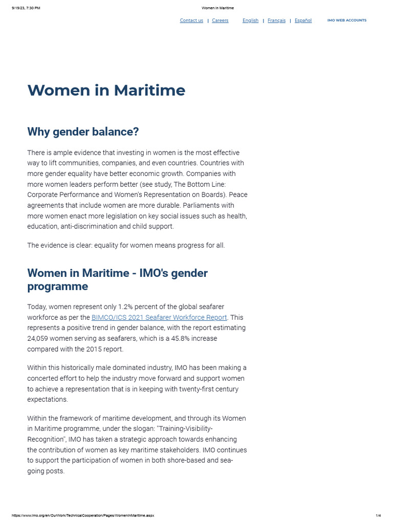 Women in Maritime | PDF