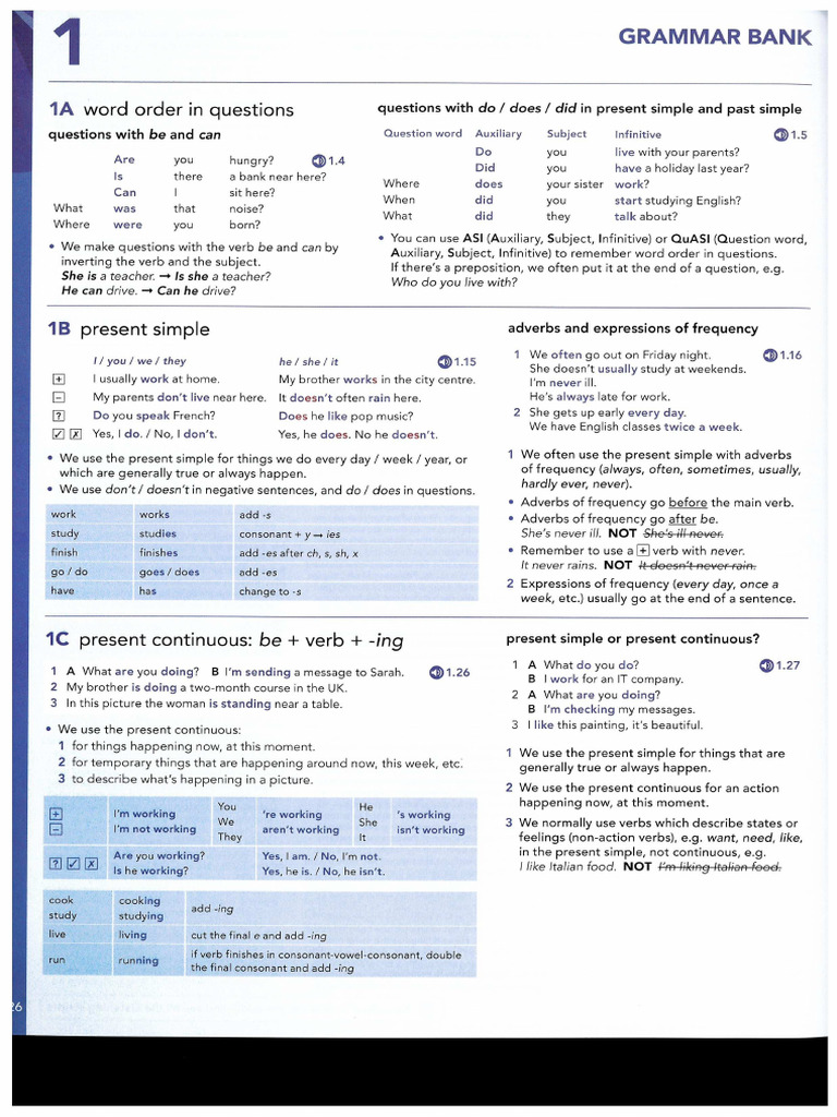Word Order Questions Grammar Notes and Exercises | PDF | Verb | English ...