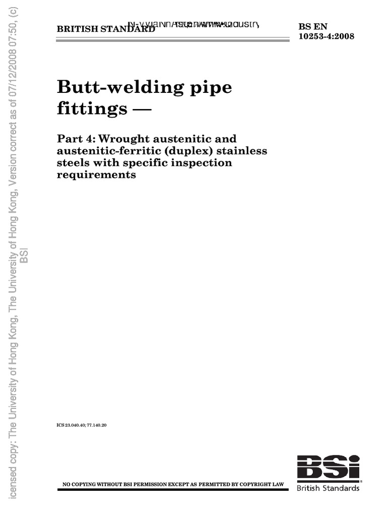 En 10253-4-2008 | PDF