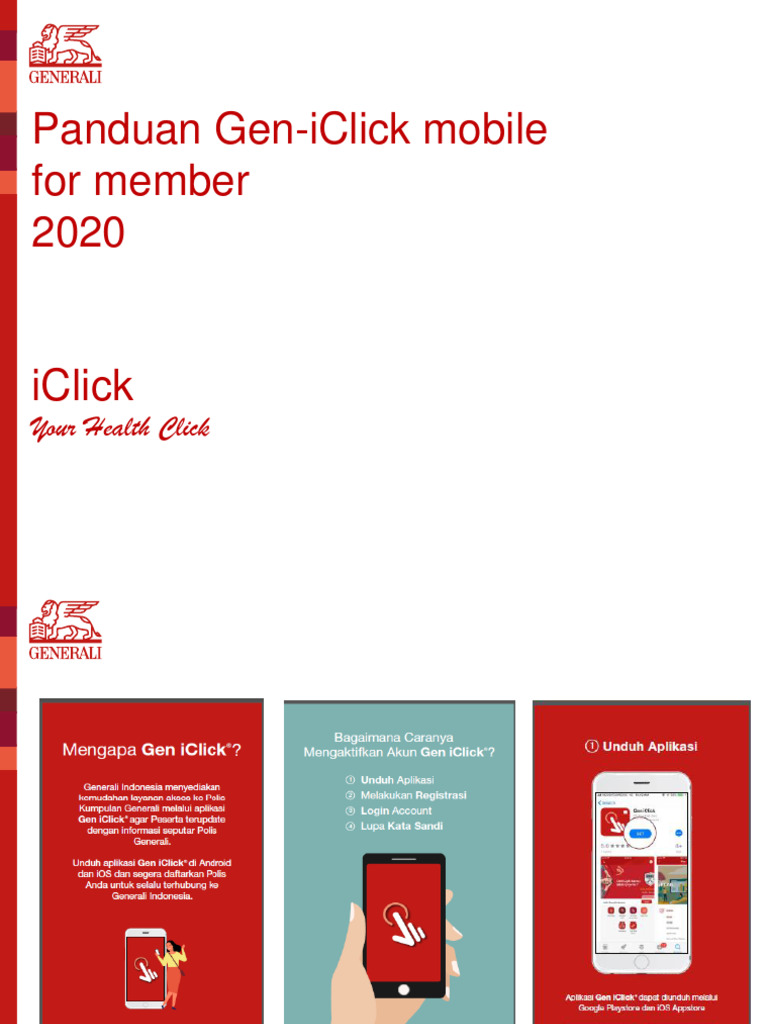 Generali - Panduan Iclick Mobile | PDF