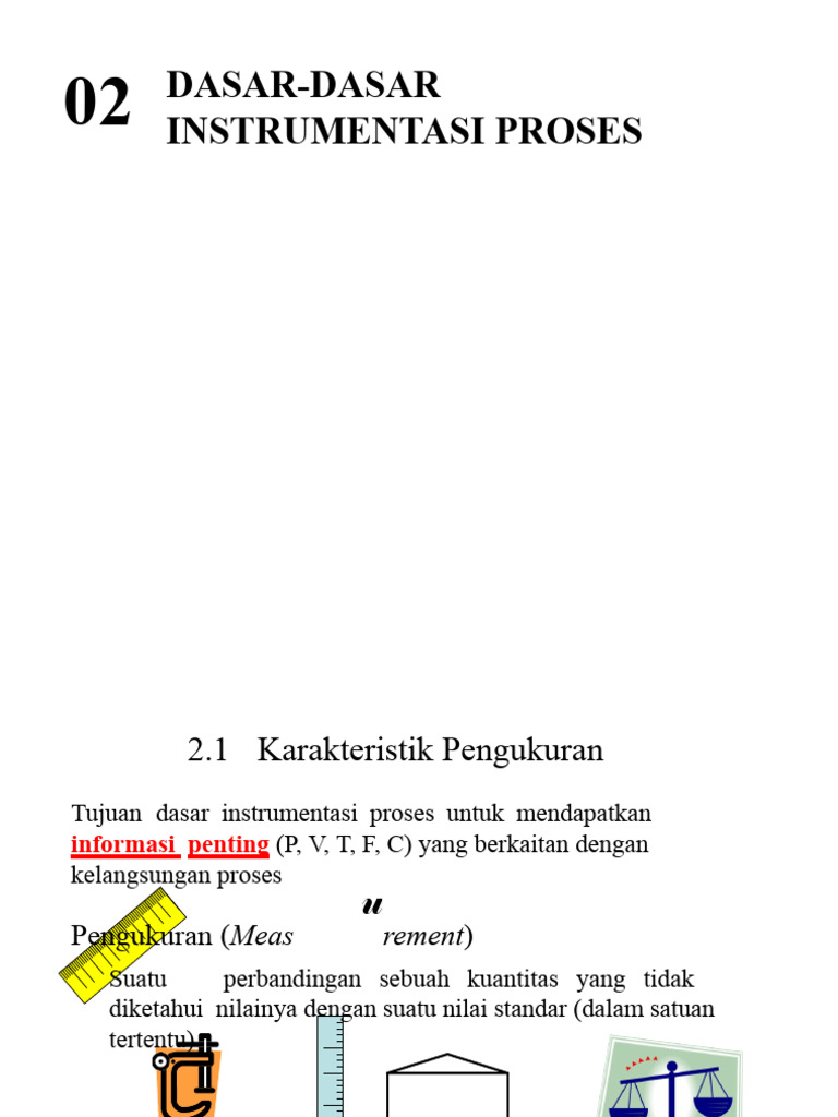 Bab II Dasar Dasar Instrumentasi Proses | PDF