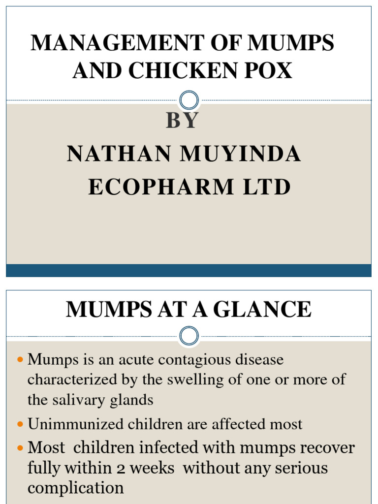 Mumps, Measles and Chicken Pox 2 | PDF