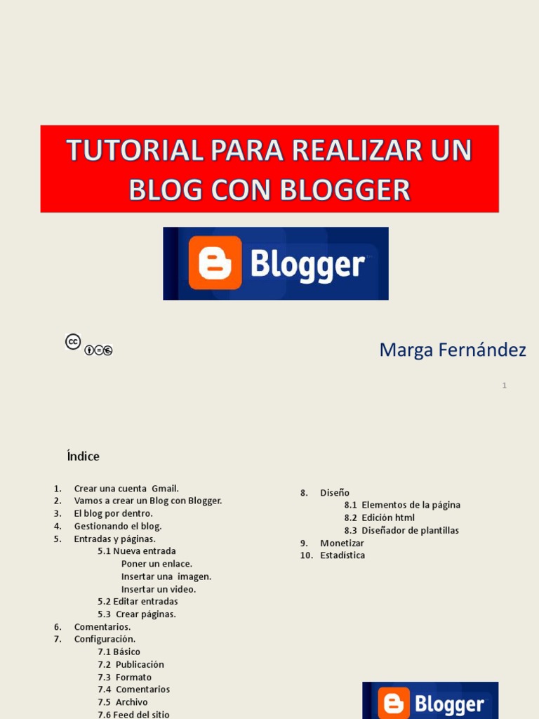 Tutorial Blogger | PDF | Blog | Hipervínculo