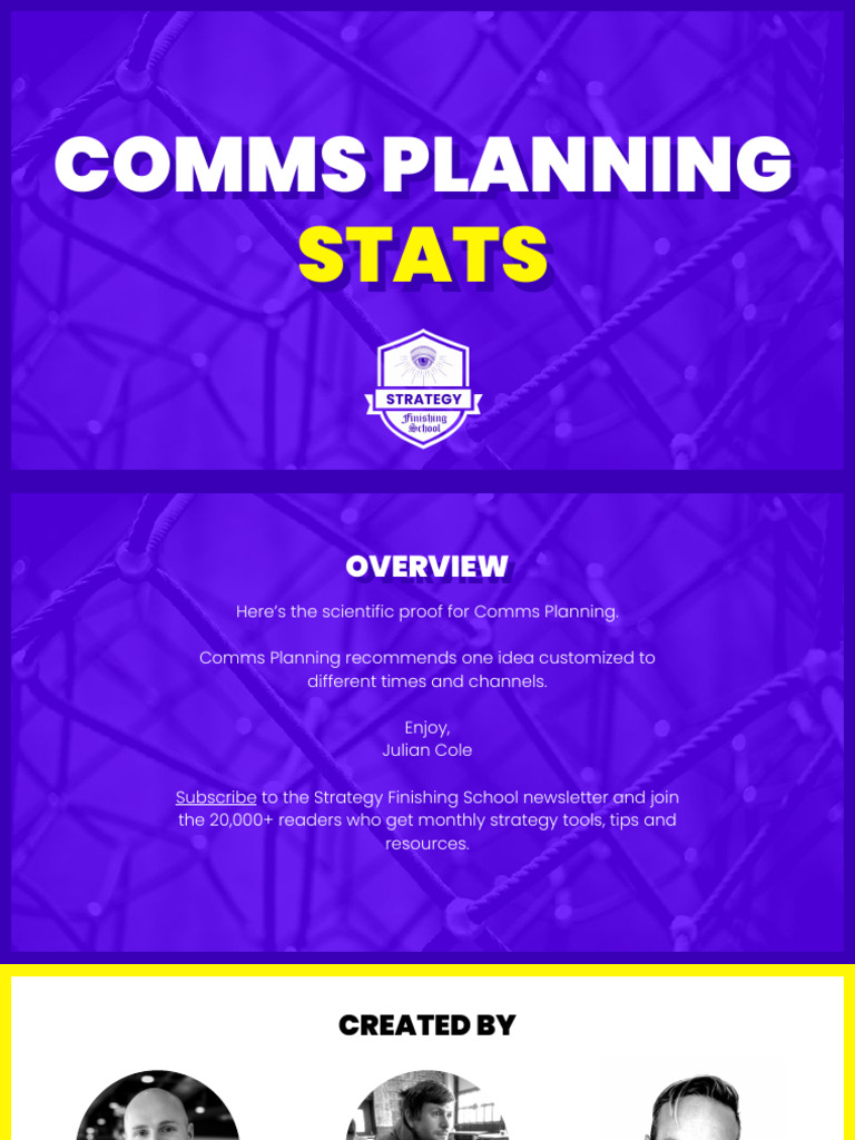 Comms Planning Stats 1687610891 | PDF