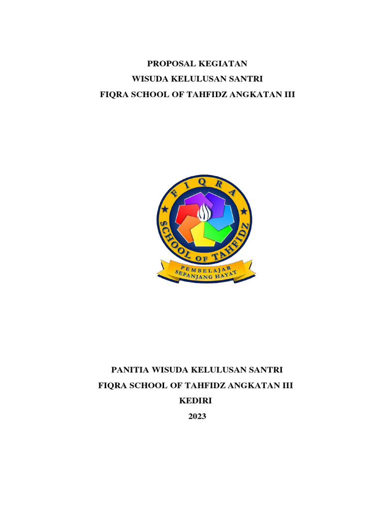 Proposal Wisuda Angkatan III 2023 | PDF